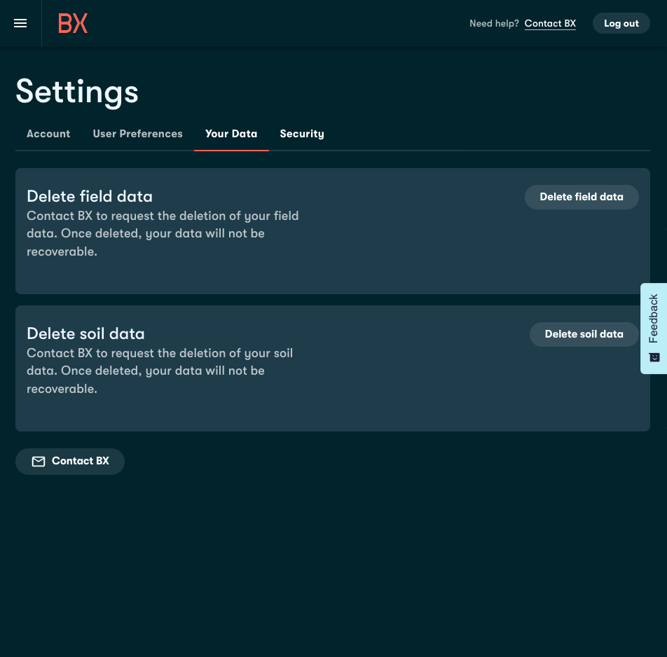 Can I delete my data?